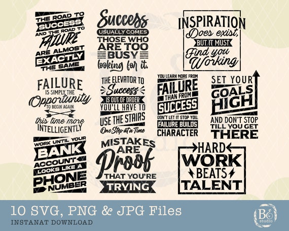 Motivational Quote Svg Bundle Inspirational Quote Svg - Etsy
