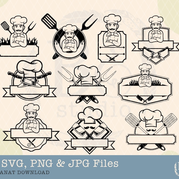 Chef Svg - Etsy
