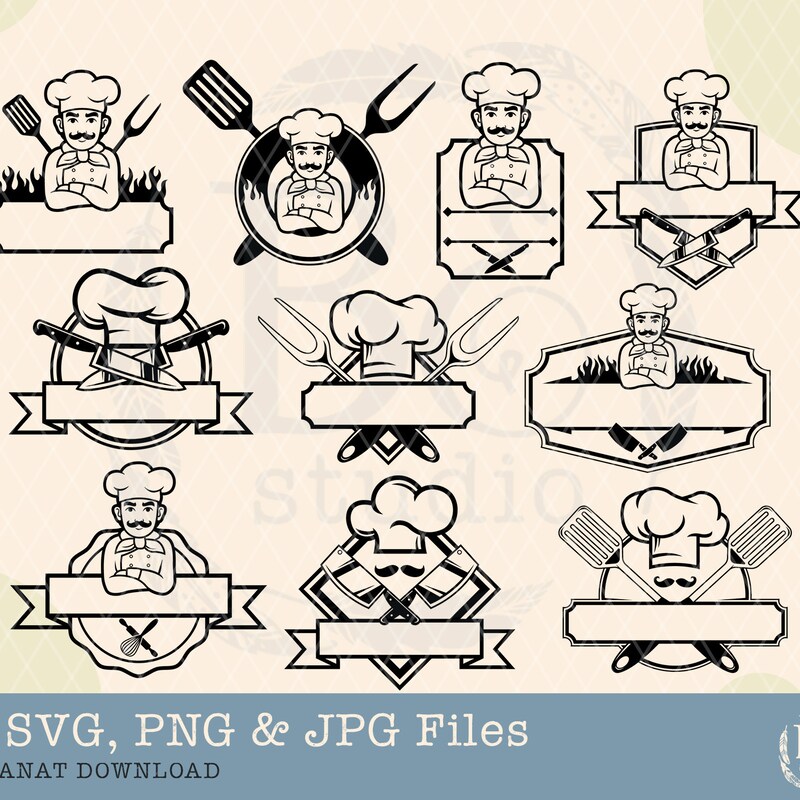 Chef Svg - Etsy
