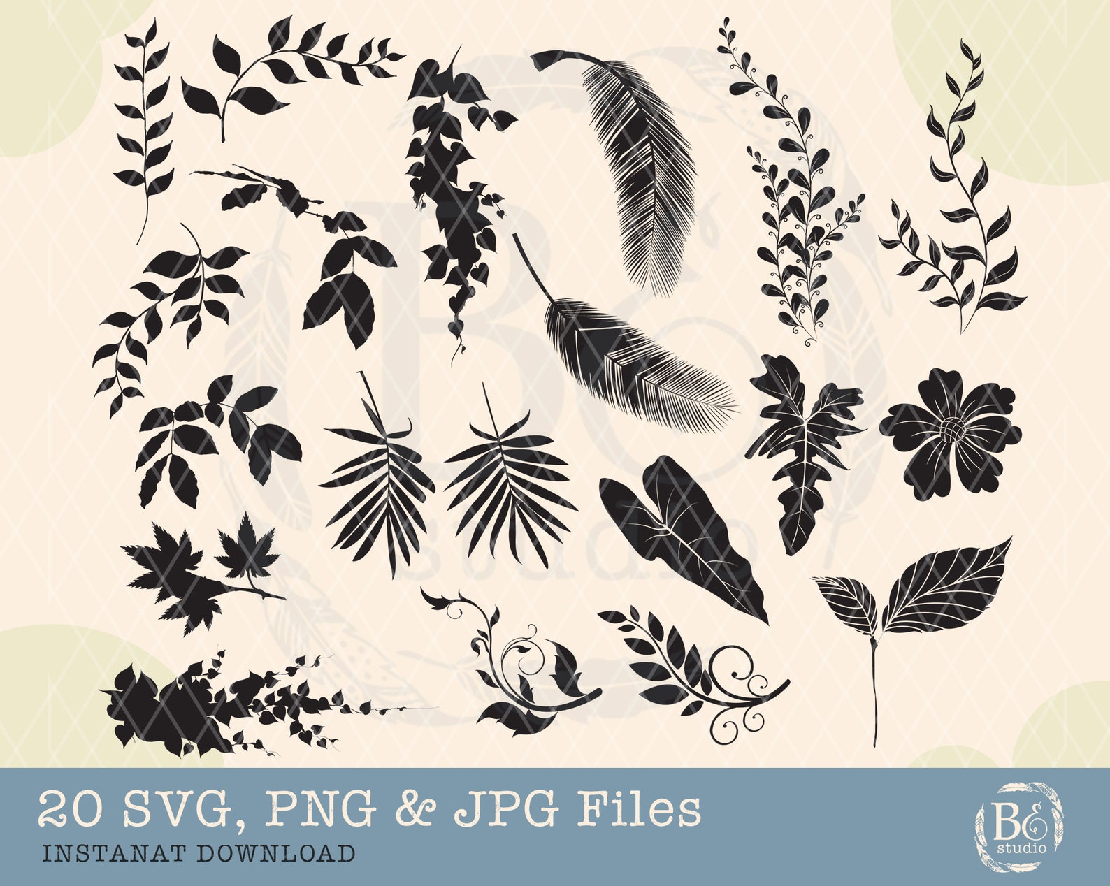 Leaves Svg Bundle, Leaves Svg, Greenery Svg, Leaf Border Svg, Leaves ...