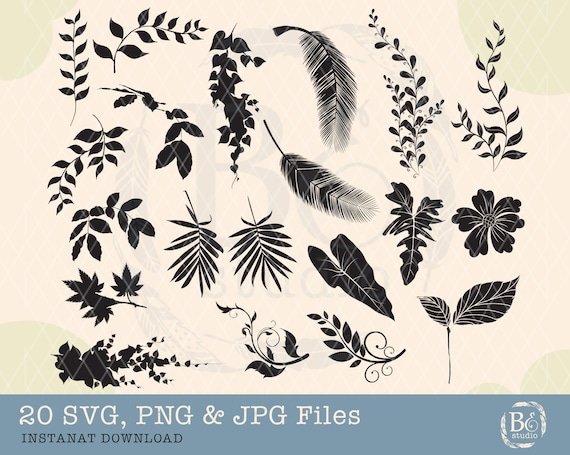Leaves Svg Bundle Leaves Svg Greenery Svg Leaf Border Svg - Etsy
