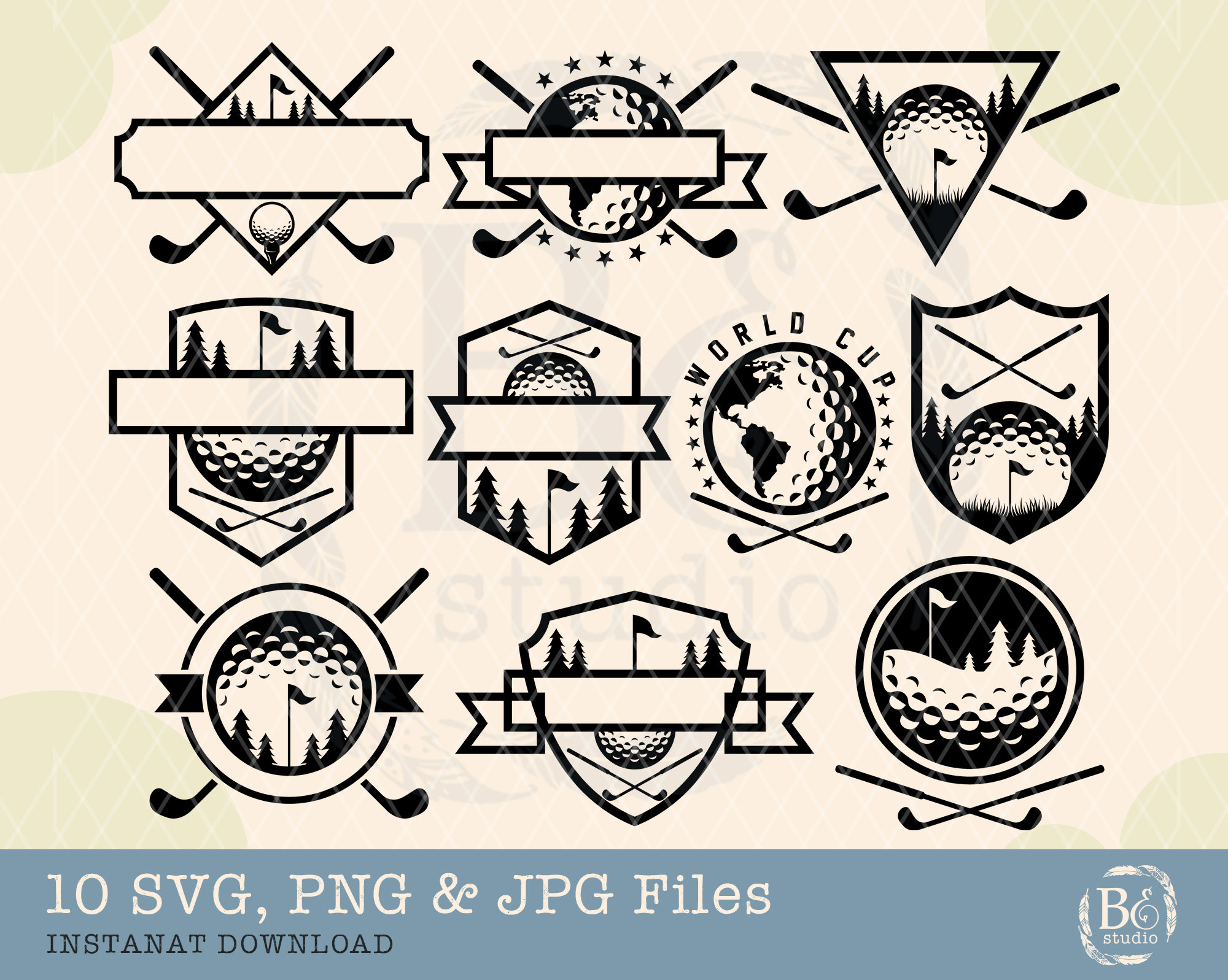 Golf Svg, Golfing Svg, Golf Player Svg, Golf Club Svg, Golf Ball Svg ...