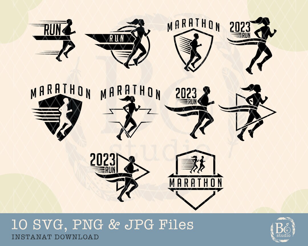 Marathon Svg, Marathon Runner Svg, Runners Svg, Runner Svg, Marathon ...