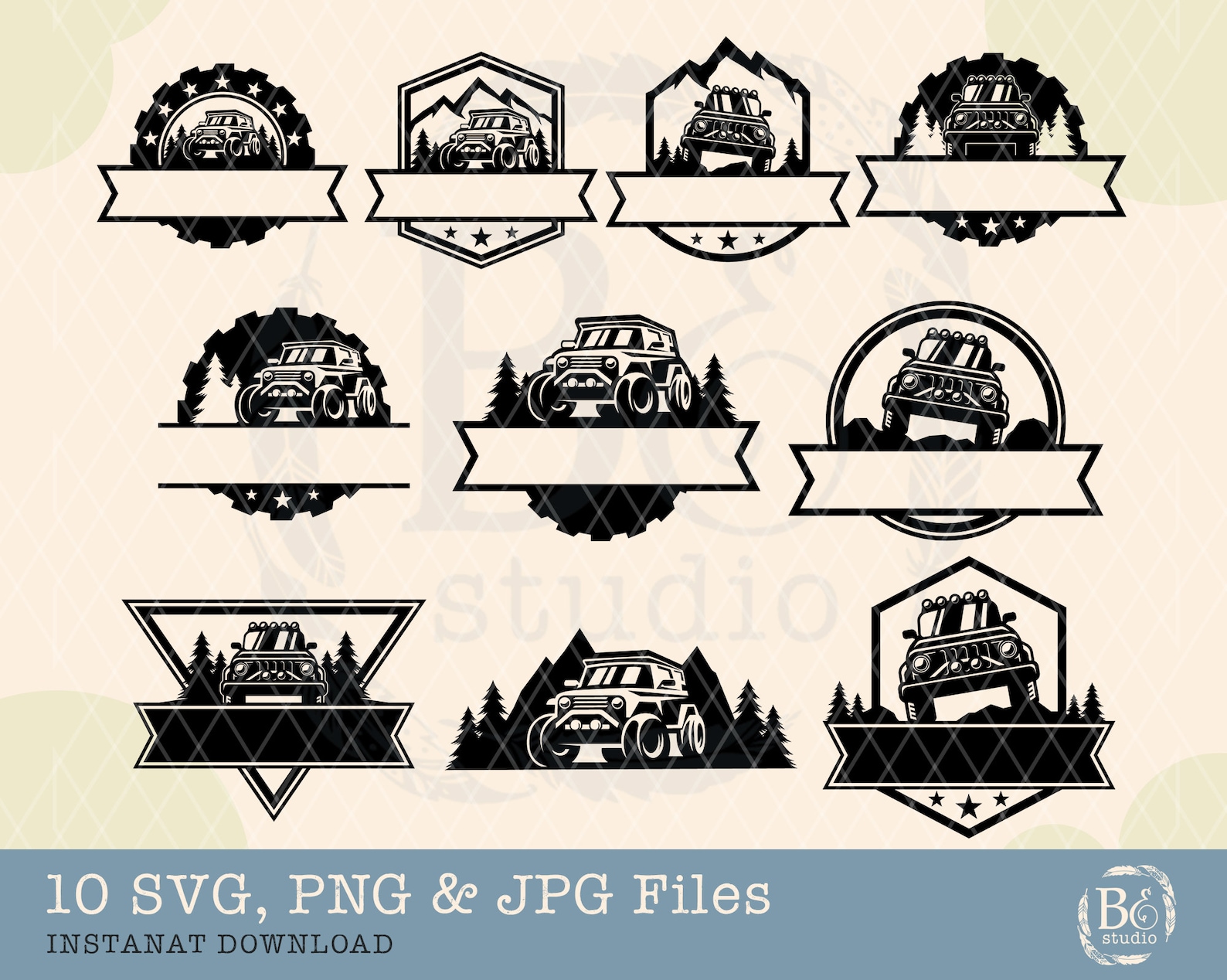 Off Road Svg Bundle, off Road Svg, Big Foot Truck Svg, Big Foot Svg ...