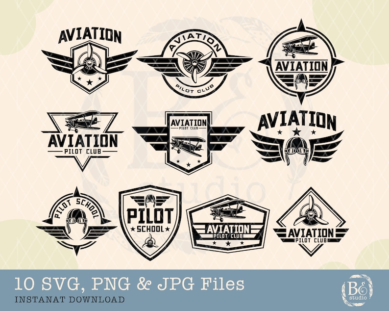 Aviation Svg Bundle, Aviation Svg, Aviation School Svg, Pilot Svg, Aero ...