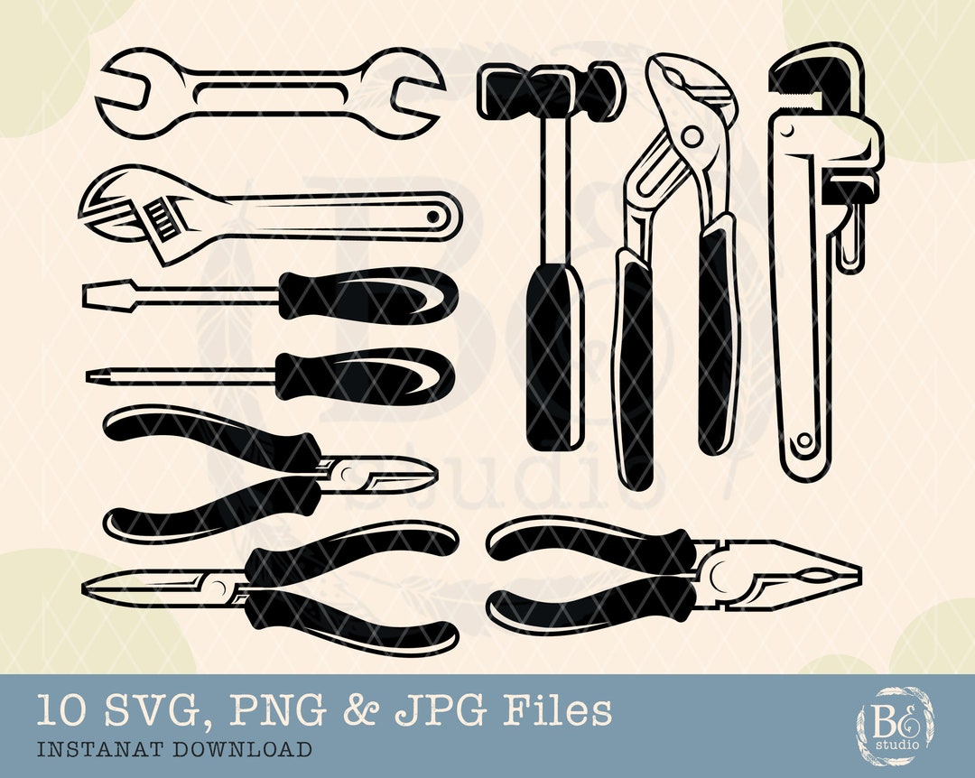 Mechanic Tools Svg Bundle, Carpenter Svg, Mechanic Tools Svg, Mechanic ...