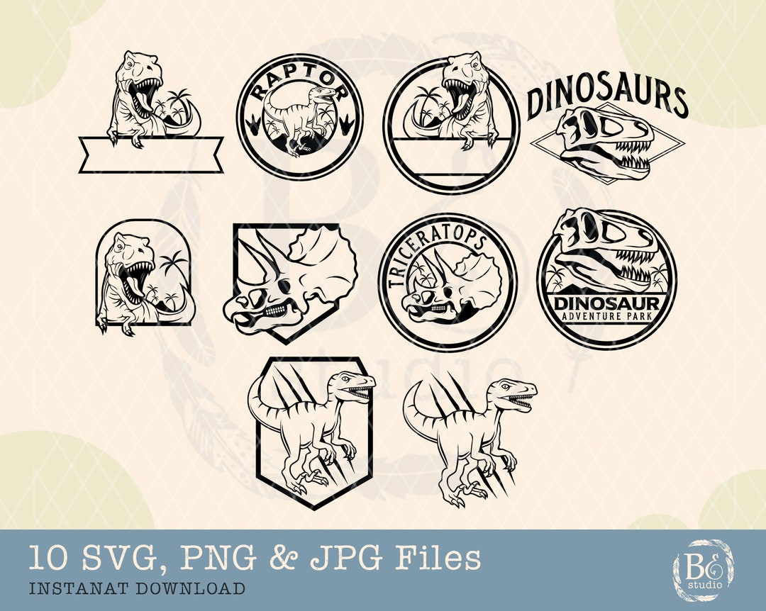 Dinosaur Svg Bundle, Dinosaur Clipart, Dinosaur Silhouette Svg ...