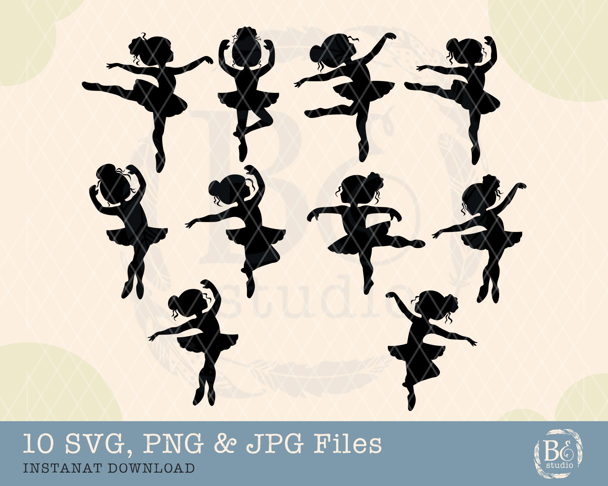 Ballerina Svg Bundle, Ballerina Silhouette, Ballet Svg, Cute Girl ...