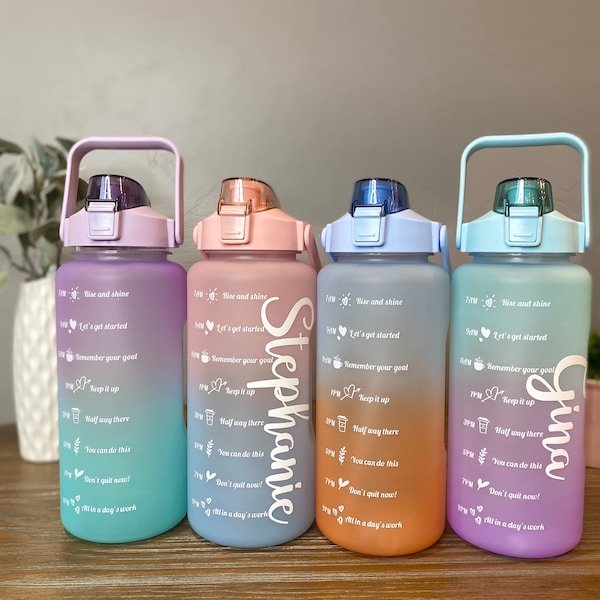 Motivational Water Bottle - Etsy