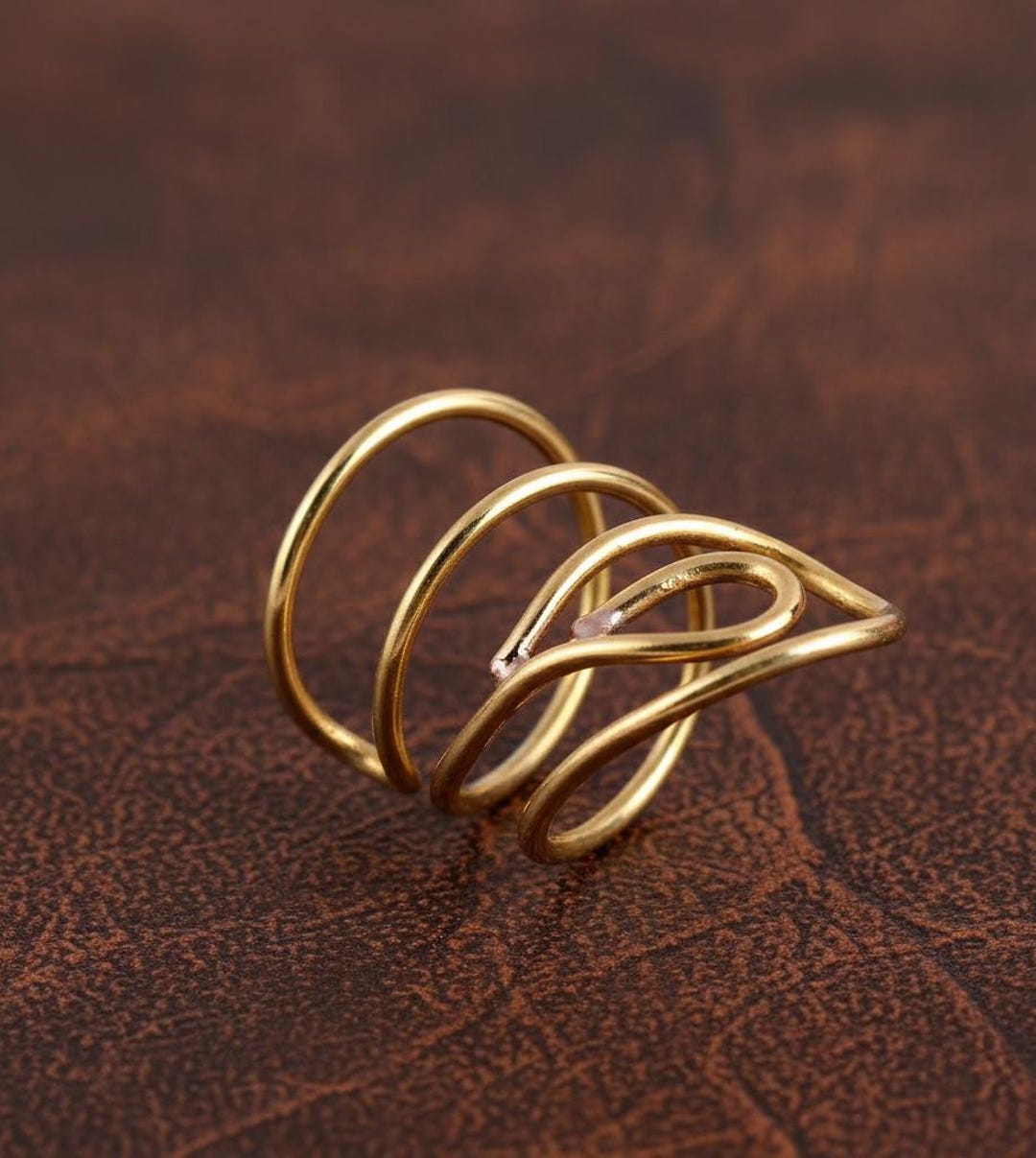 Brass Arthritis Splint Ring, Silver MCP Swan Neck Splint, Gold Finish ...
