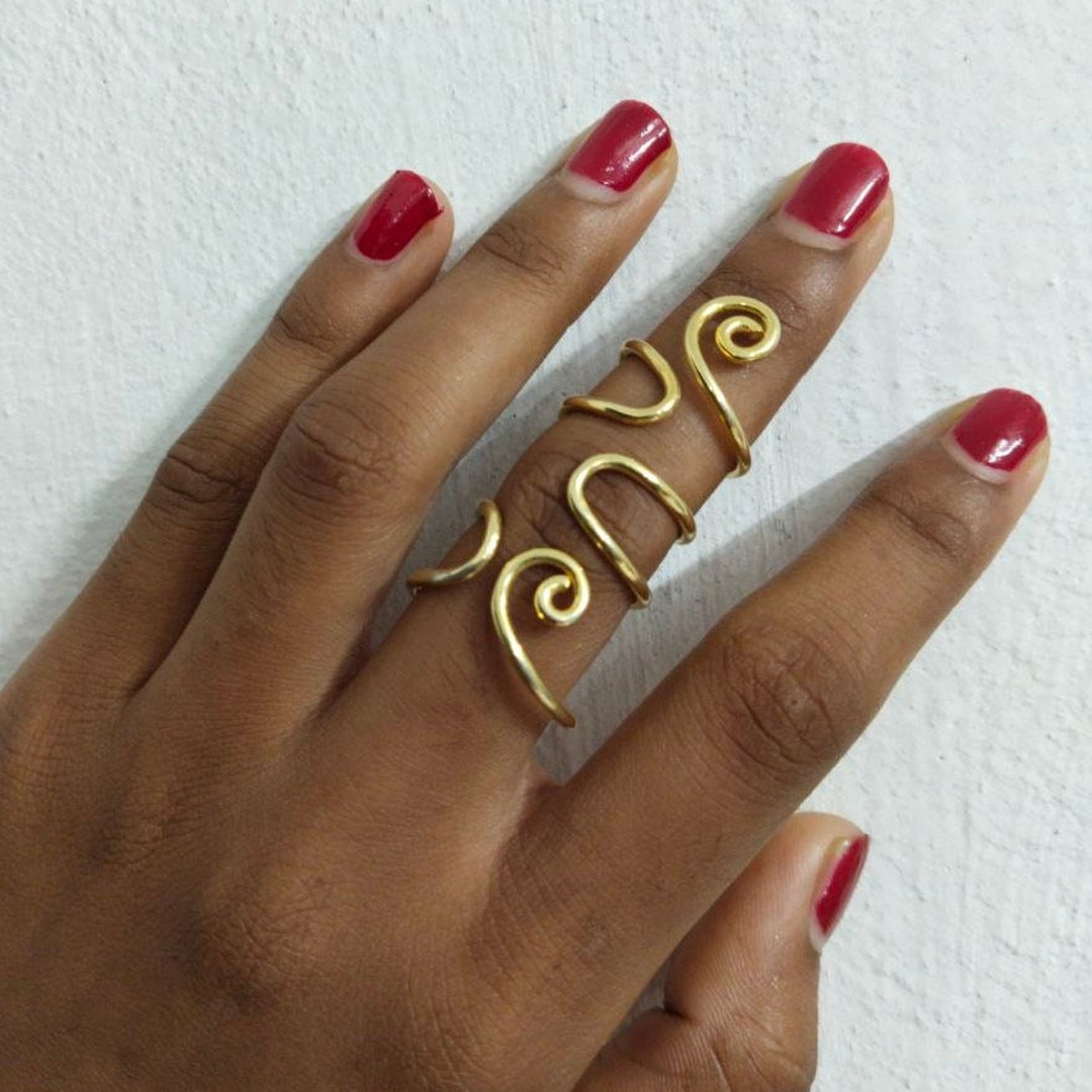 Arthritis, EDS Finger Splint for Both Joints, Full Finger Ring Sterling ...