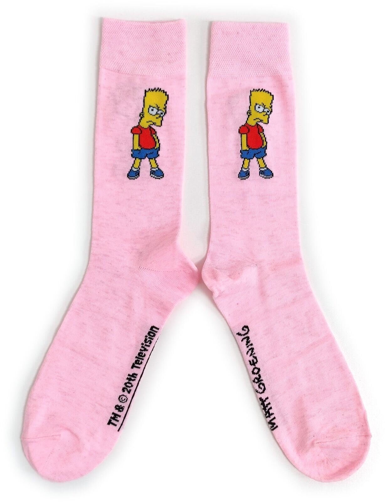 Mens the Simpsons Pink Bart Simpson Socks & Handmade Soy Wax Melts ...
