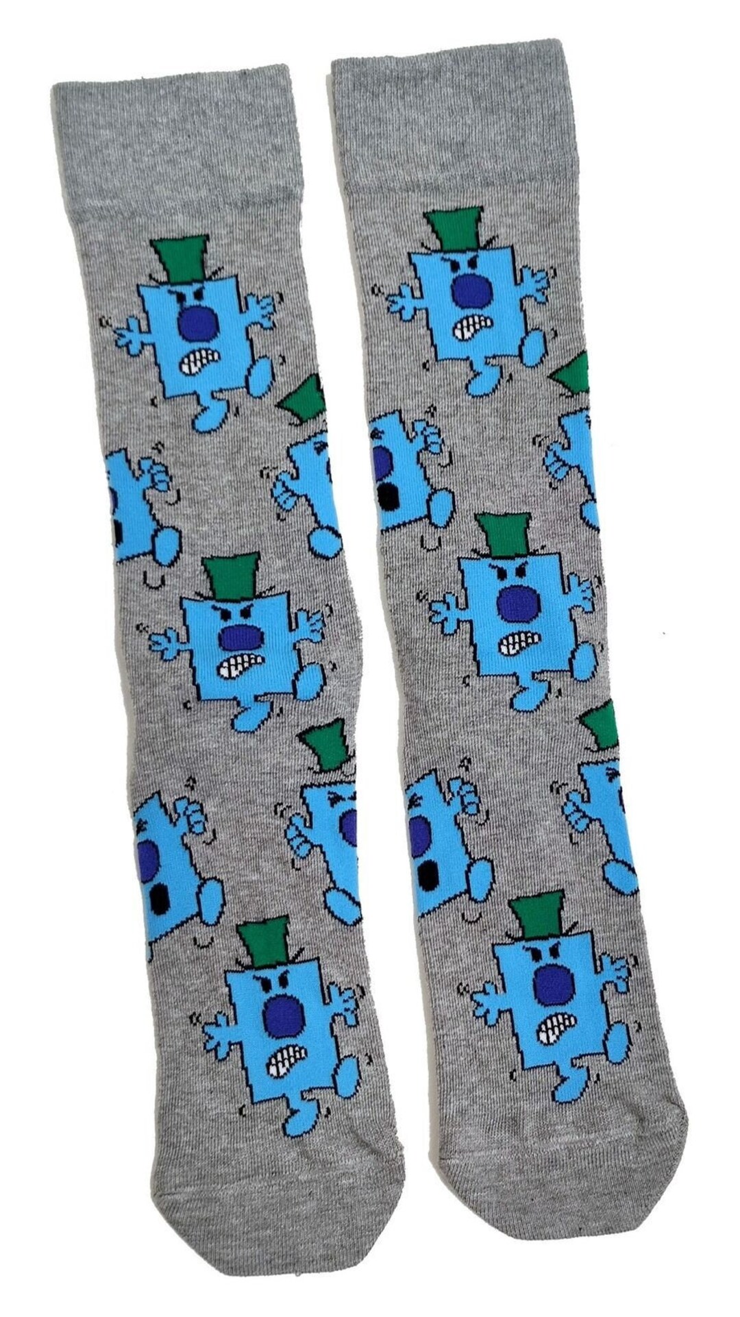 Mens Multi Jumping Mr Grumpy Tantrum Grey Socks & Handmade Soy - Etsy