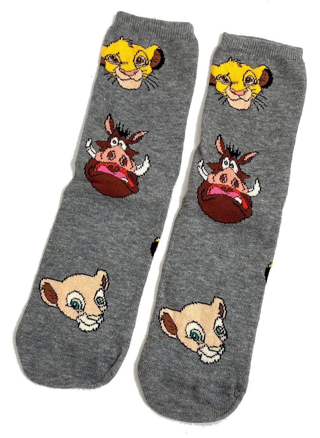 Ladies the Lion King Pumba Simba Nala Heads Socks & Handmade Soy Wax ...