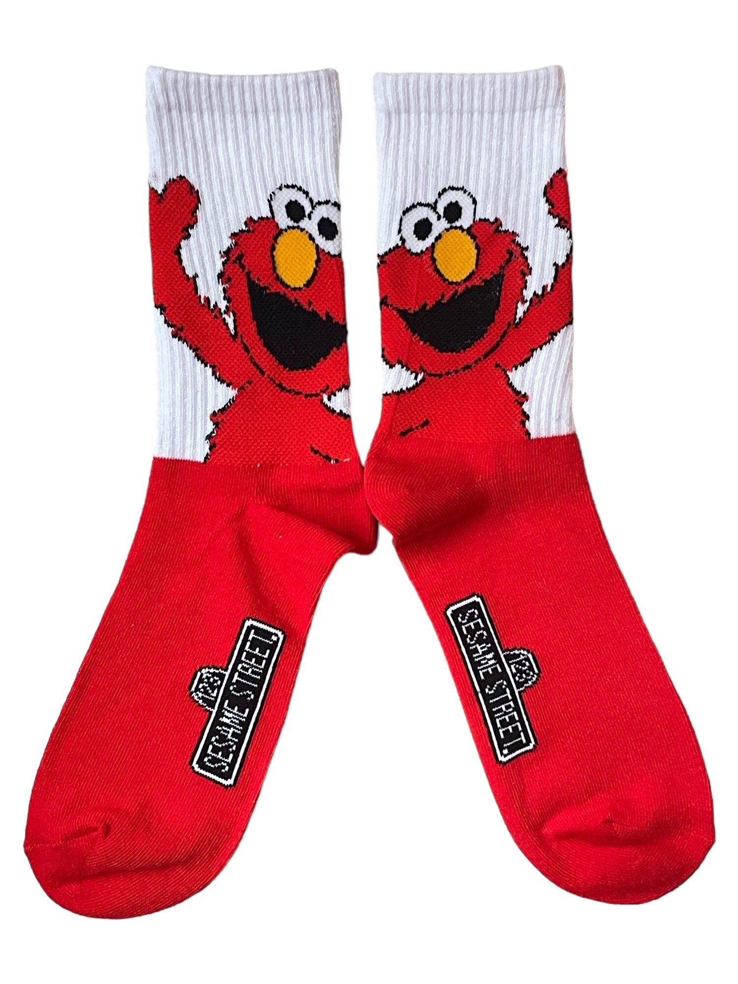 Ladies Sesame Street Elmo White Rib Socks & Handmade Soy Wax Melts ...