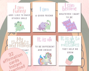 Printable Affirmation Cards for Kids, Positive Affirmation Cards ...