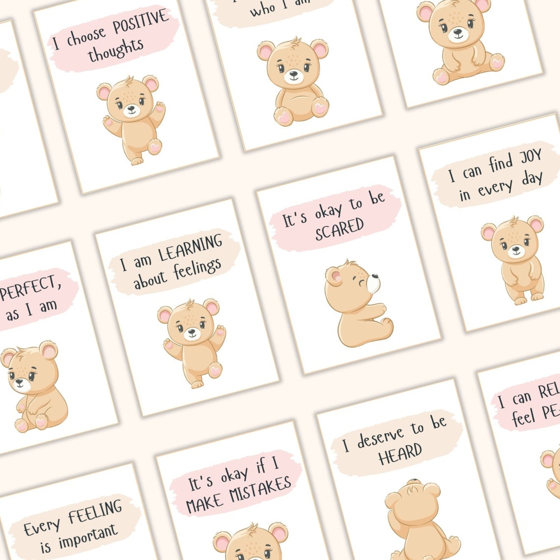 Coping With Emotions Kids Affirmation Cards, Coping Skills Cards ...