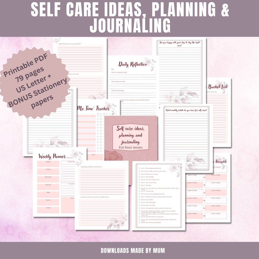 Self Care Printable, Self Love Planner, Self Care Checklist, Self Love ...
