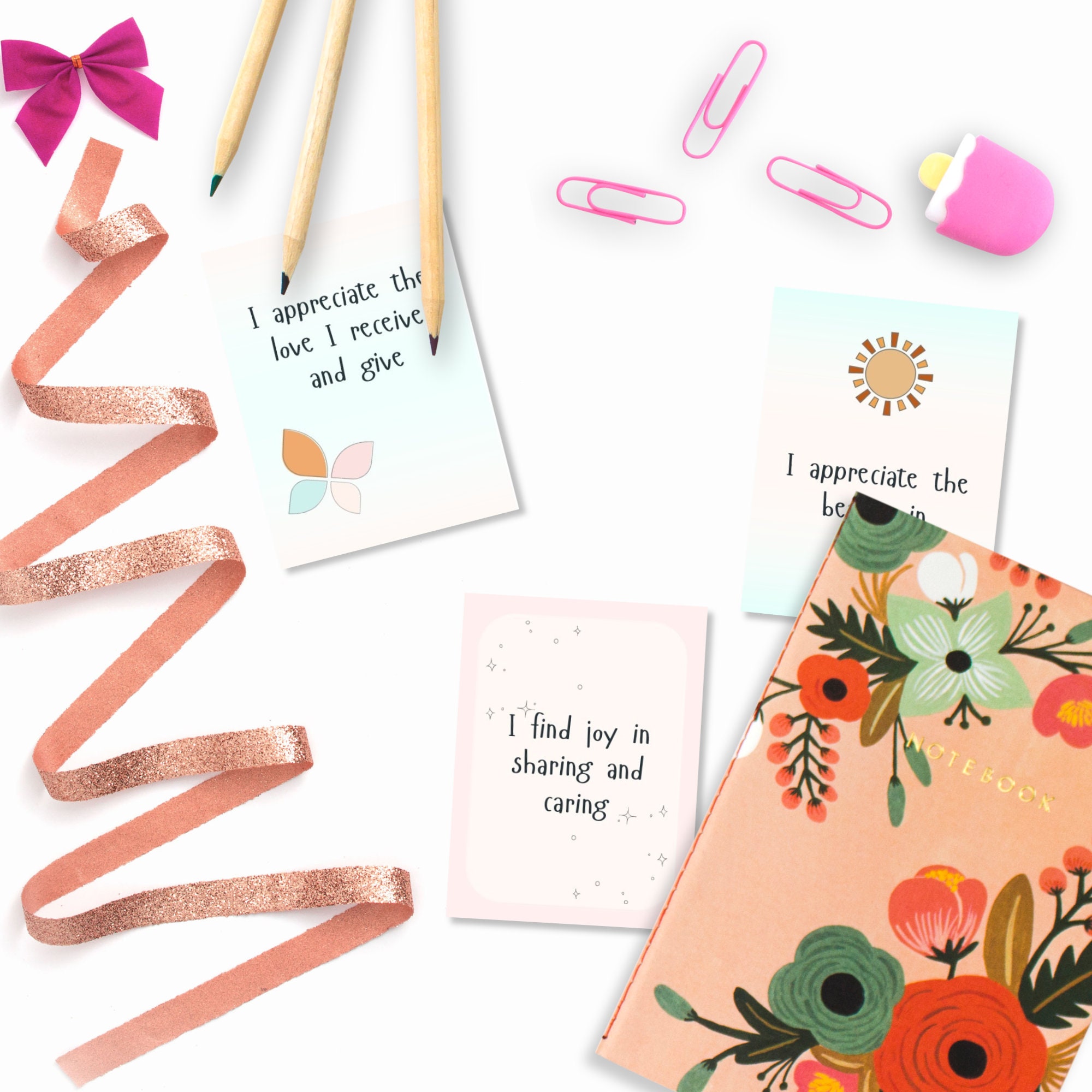 Kids Gratitude Affirmation Cards Printable, Positive Affirmations ...