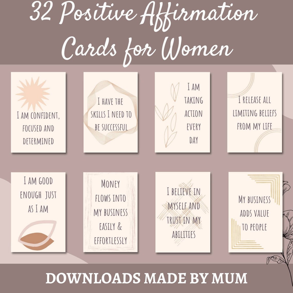 Printable Affirmation Cards, Mindfulness Cards, Daily Affirmations ...