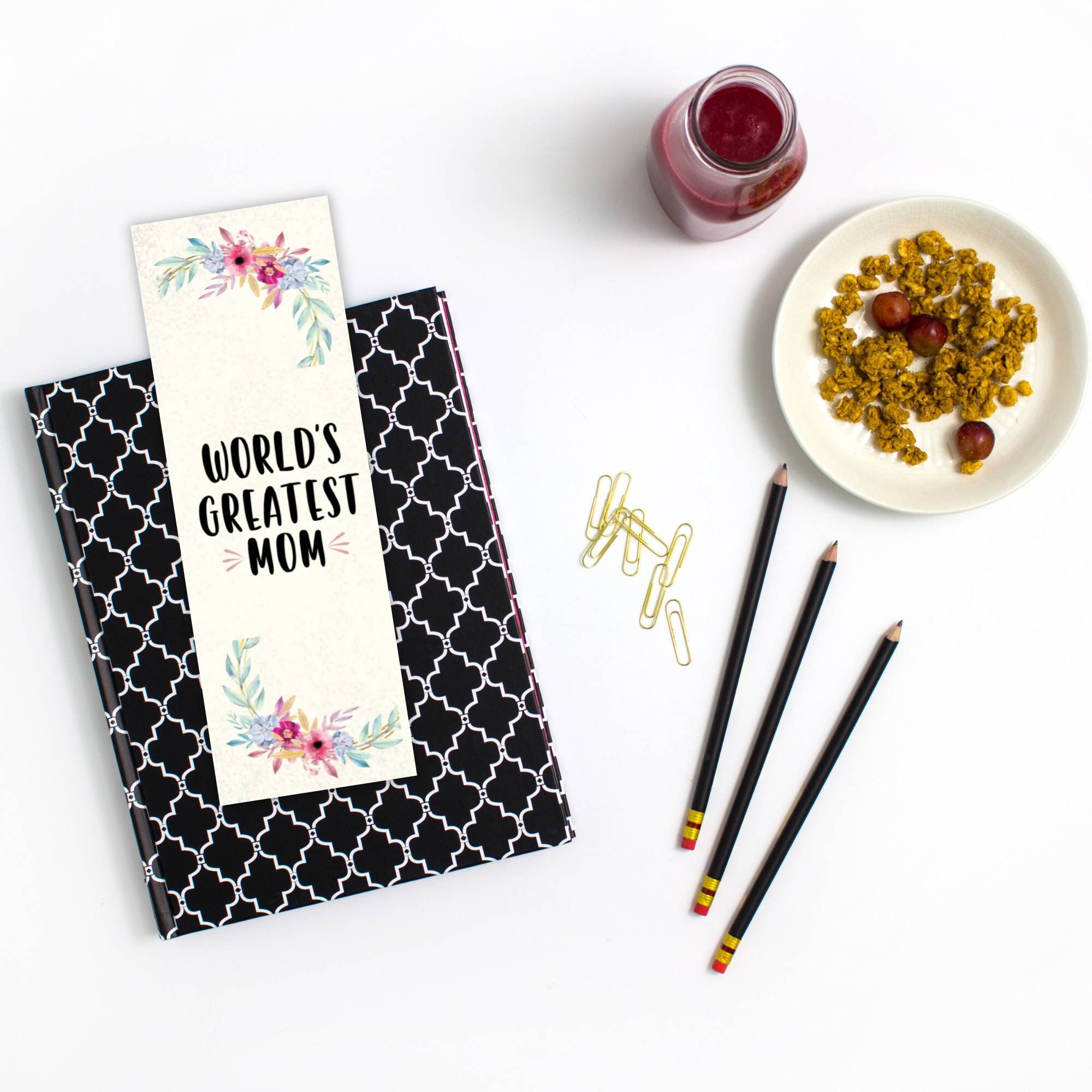 Bookmarks for Mom, Printable Bookmarks, Floral Bookmarks, Bookmarks Set ...