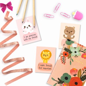 Positive Affirmation Cards for Kids Printable, Friendship Cards ...
