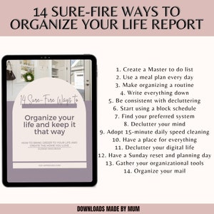 Life Organization Report & Binder Bundle, Mom Planner, Life Binder ...