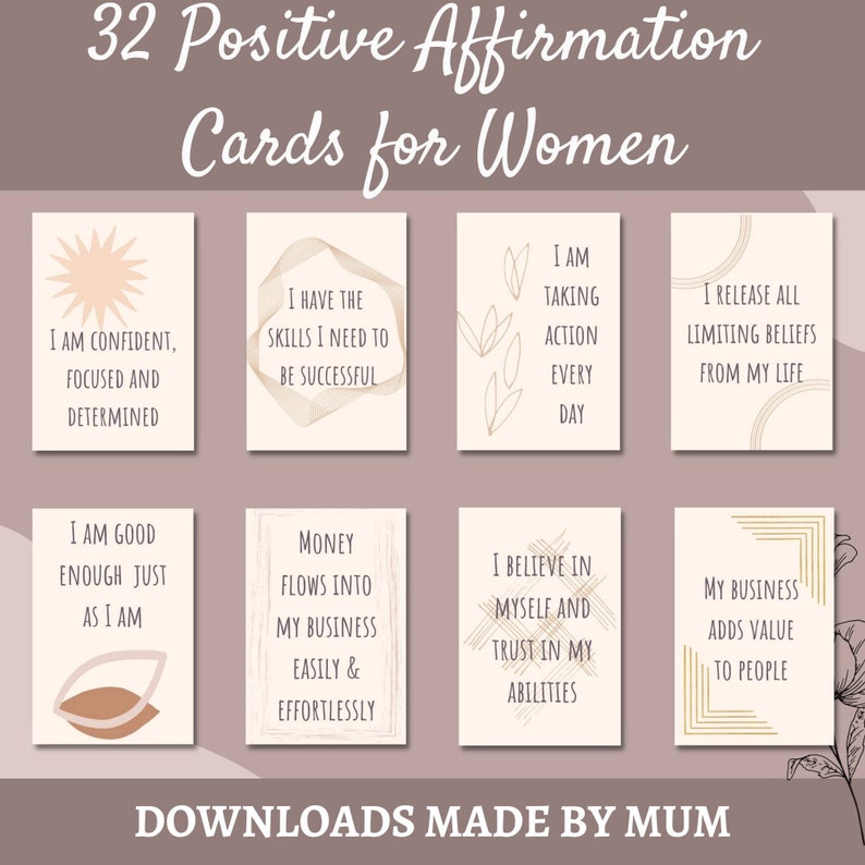 Printable Affirmation Cards Mindfulness Cards Daily - Etsy