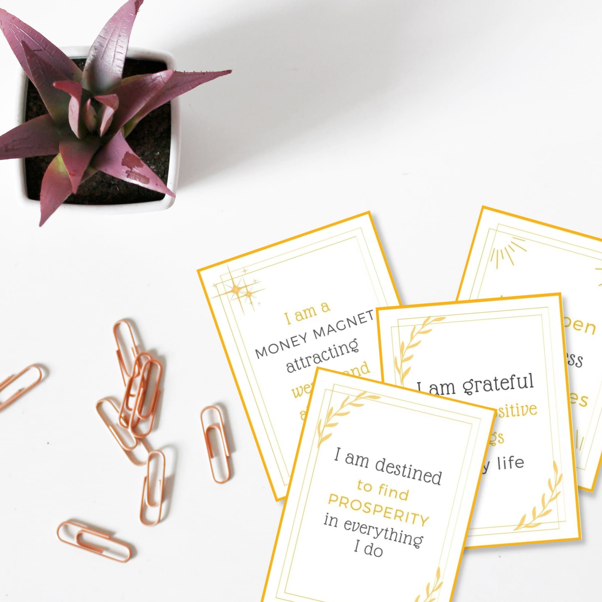 Prosperity Printable Affirmation Cards Positive Affirmation - Etsy
