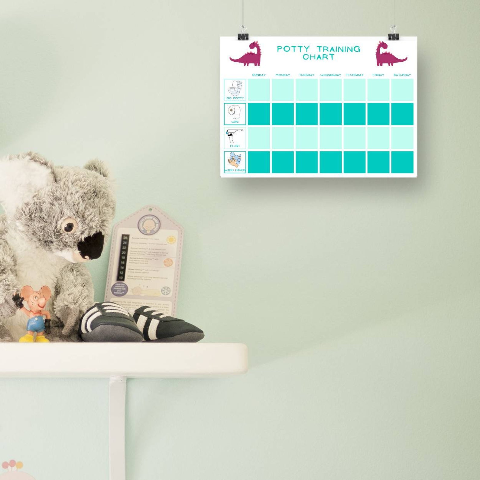 Potty Training Chart, Potty Sticker Chart, Potty Chart, Toilet Training ...
