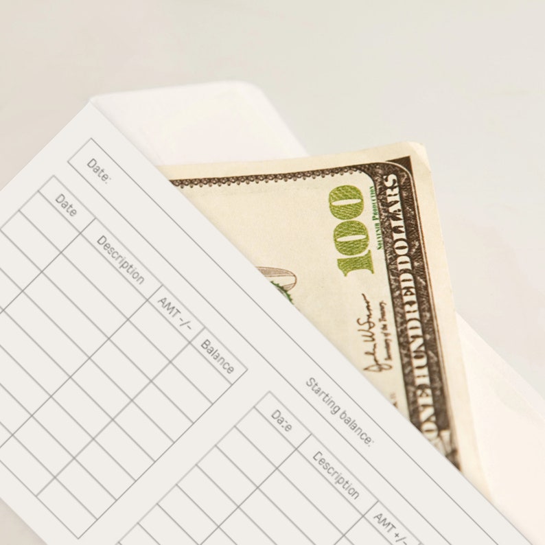 Cash Envelope Printable, Cash Stuffing Envelope, Expense Tracker ...