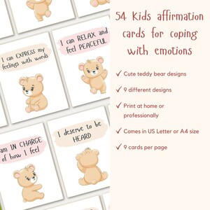 Coping With Emotions Kids Affirmation Cards, Coping Skills Cards ...