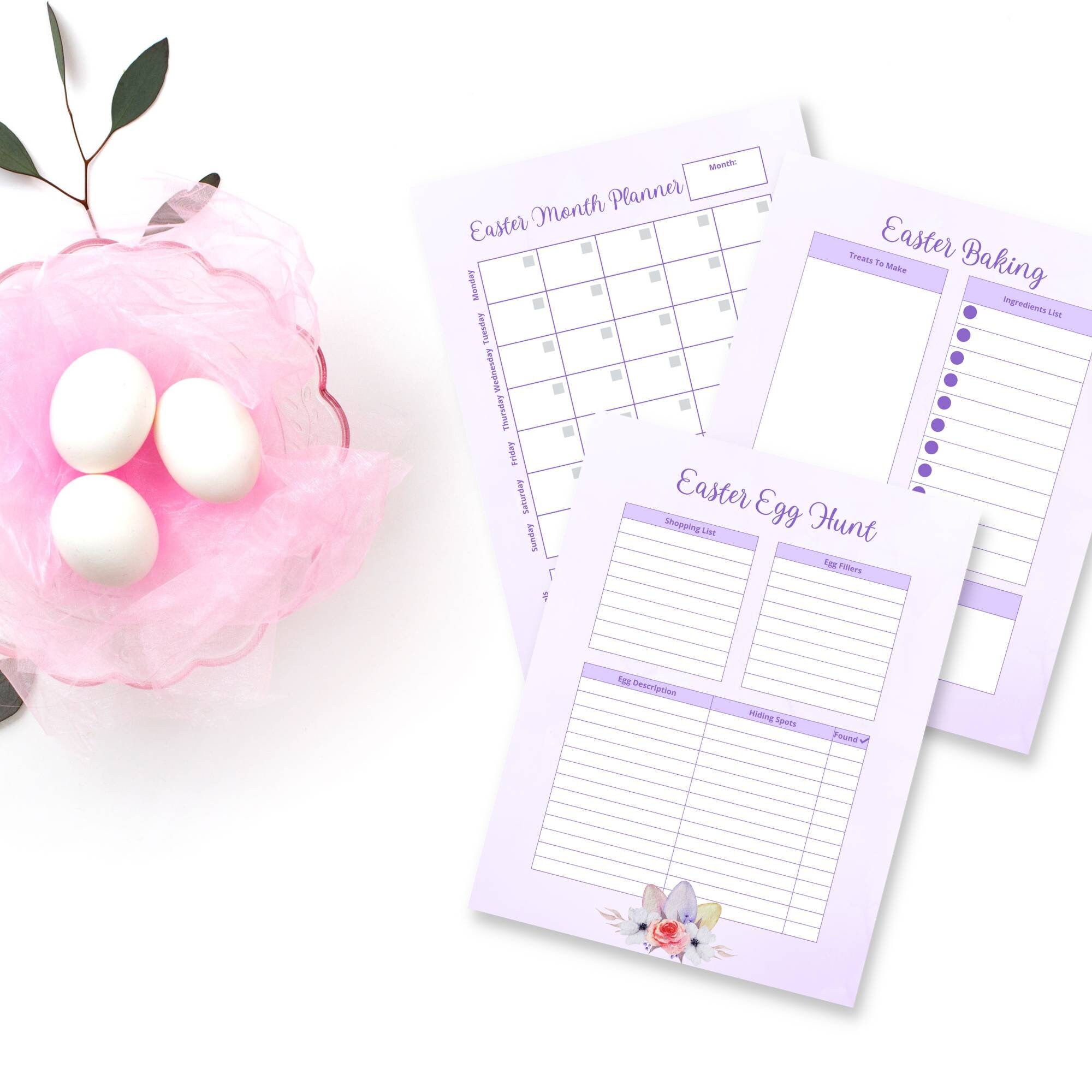 Easter Planner Printable, Easter Organizer, Spring Planner, Easter ...
