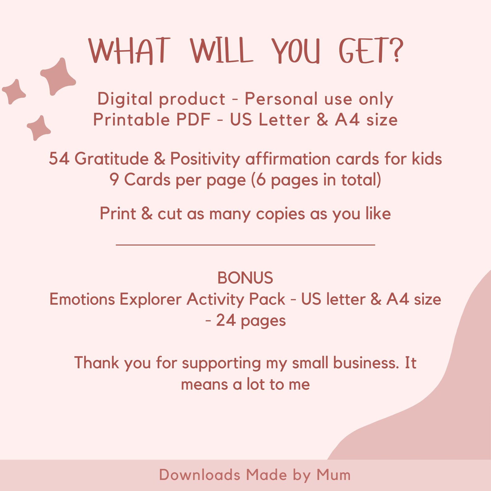 Kids Gratitude Affirmation Cards Printable, Positive Affirmations ...