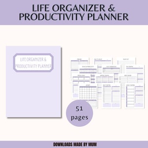 Life Organization Report & Binder Bundle, Mom Planner, Life Binder ...