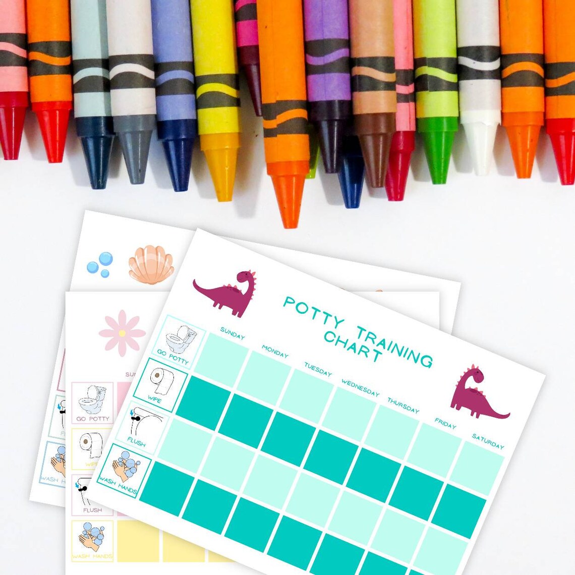 Potty Training Chart, Potty Sticker Chart, Potty Chart, Toilet Training ...