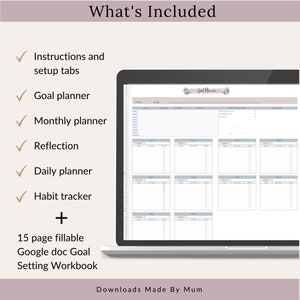 Goal Tracker Spreadsheet, Smart Goals Worksheet Goal Setting, Google ...