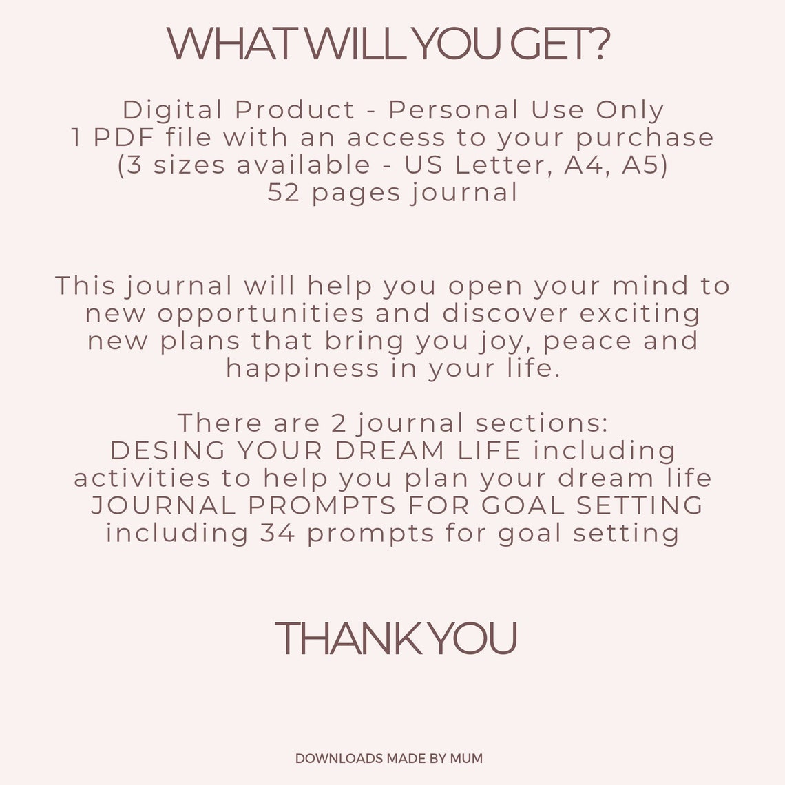 Goal Journal Goal Setting Goal Worksheet Intentions - Etsy