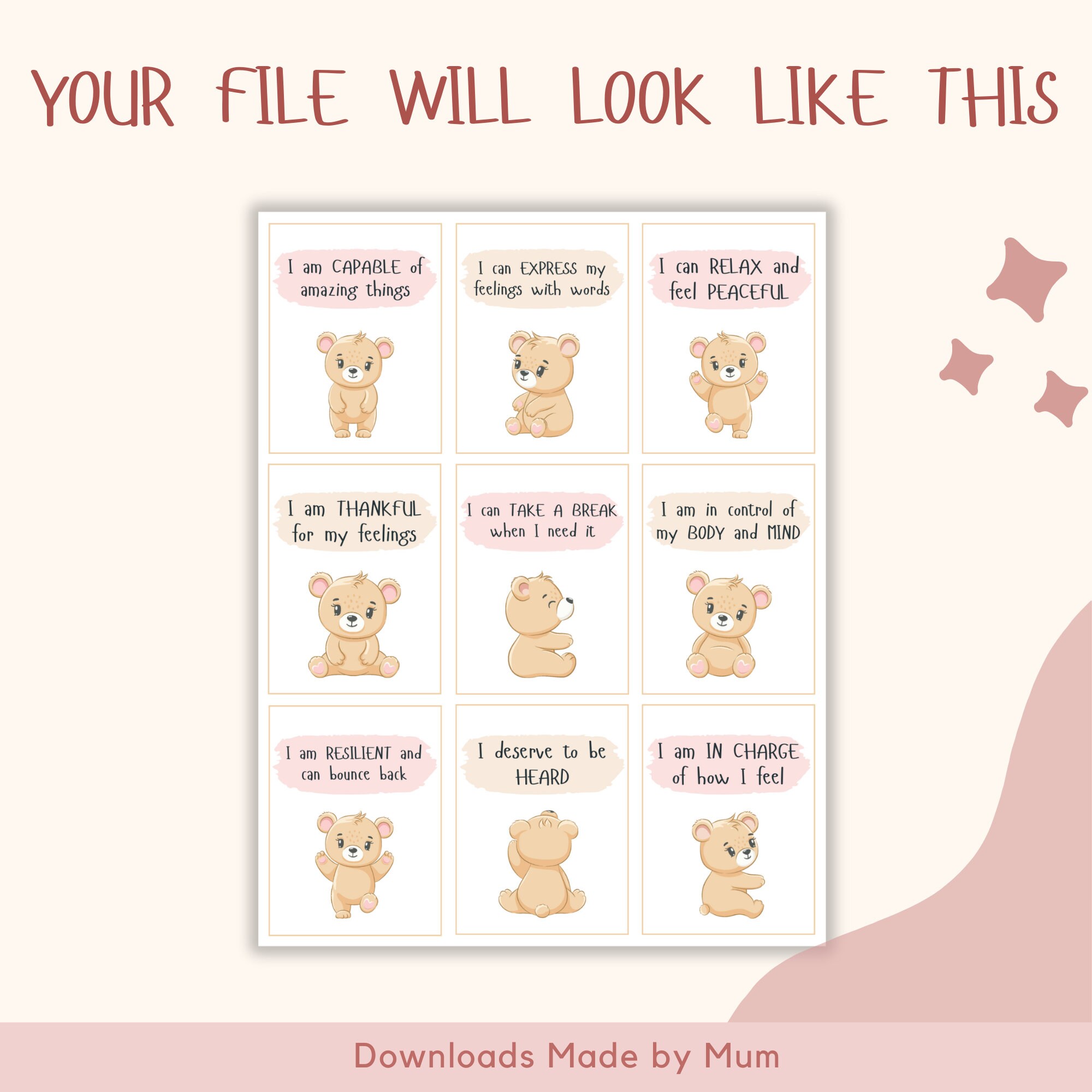 Coping With Emotions Kids Affirmation Cards, Coping Skills Cards ...