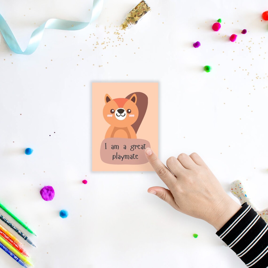 Positive Affirmation Cards for Kids Printable, Friendship Cards ...