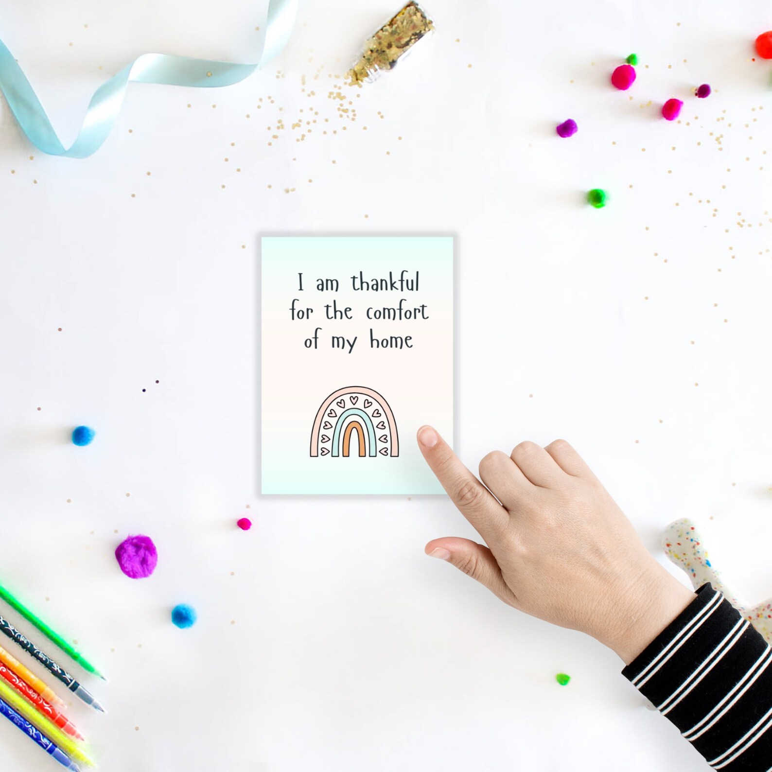 Kids Gratitude Affirmation Cards Printable, Positive Affirmations ...