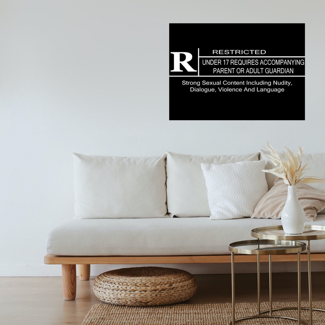 RATED R POSTER Dorm Room and Home Decor - Etsy
