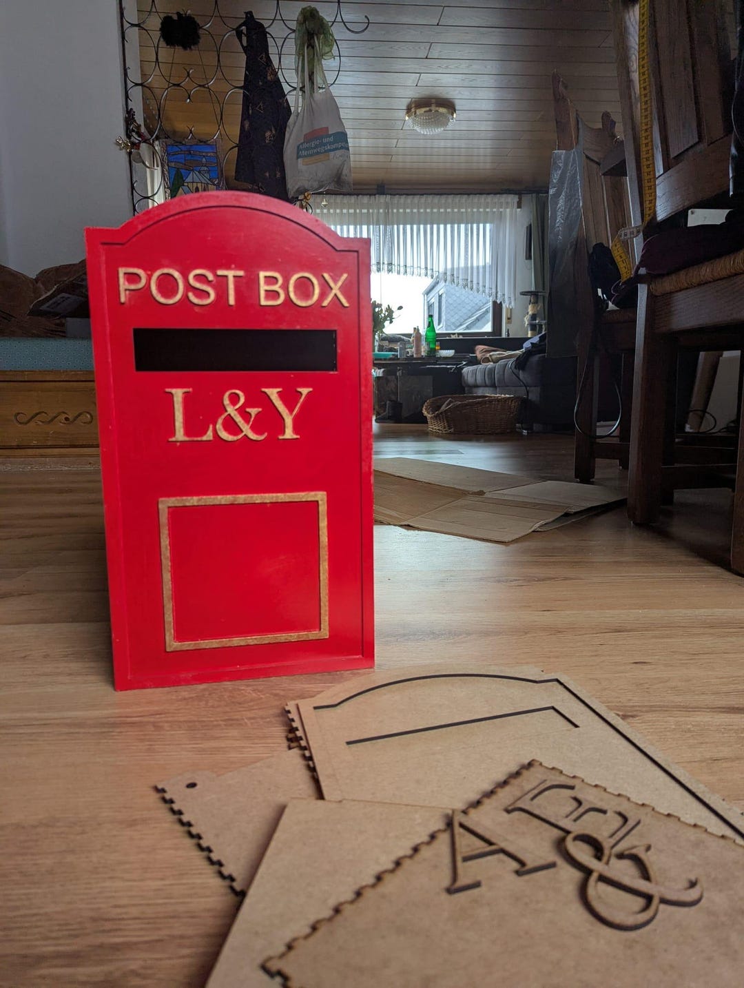 DIY Kit Personalized Vintage Mailbox - Wooden Wedding Ballot Box to ...
