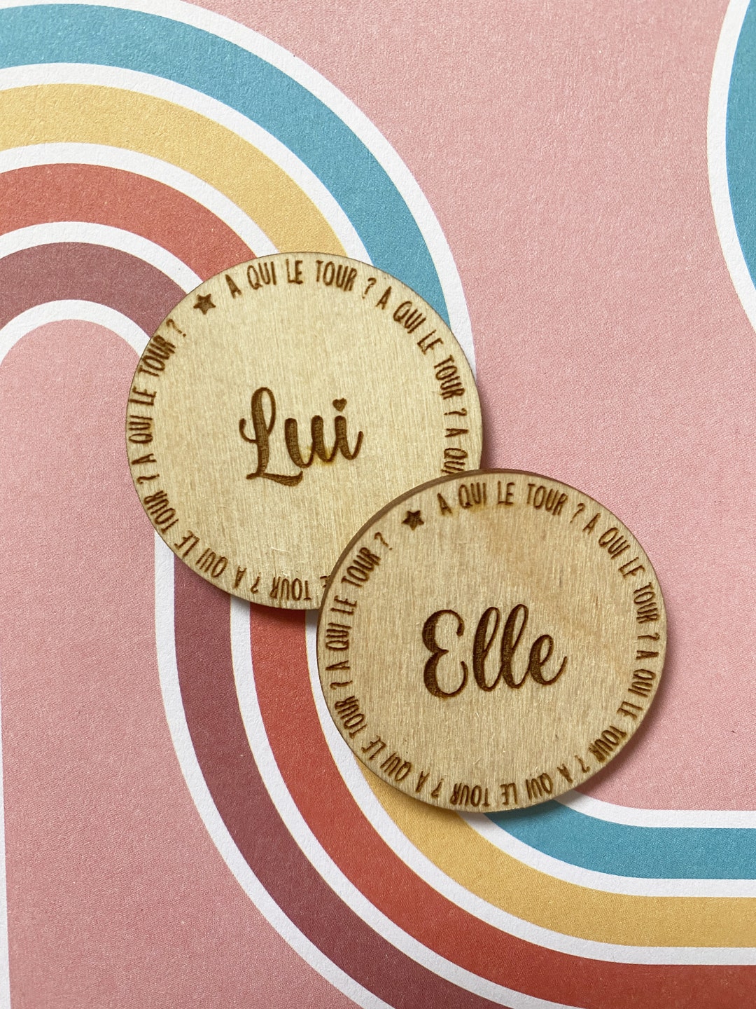 Decision Coin - Custom Wooden Decision Making Token - Etsy