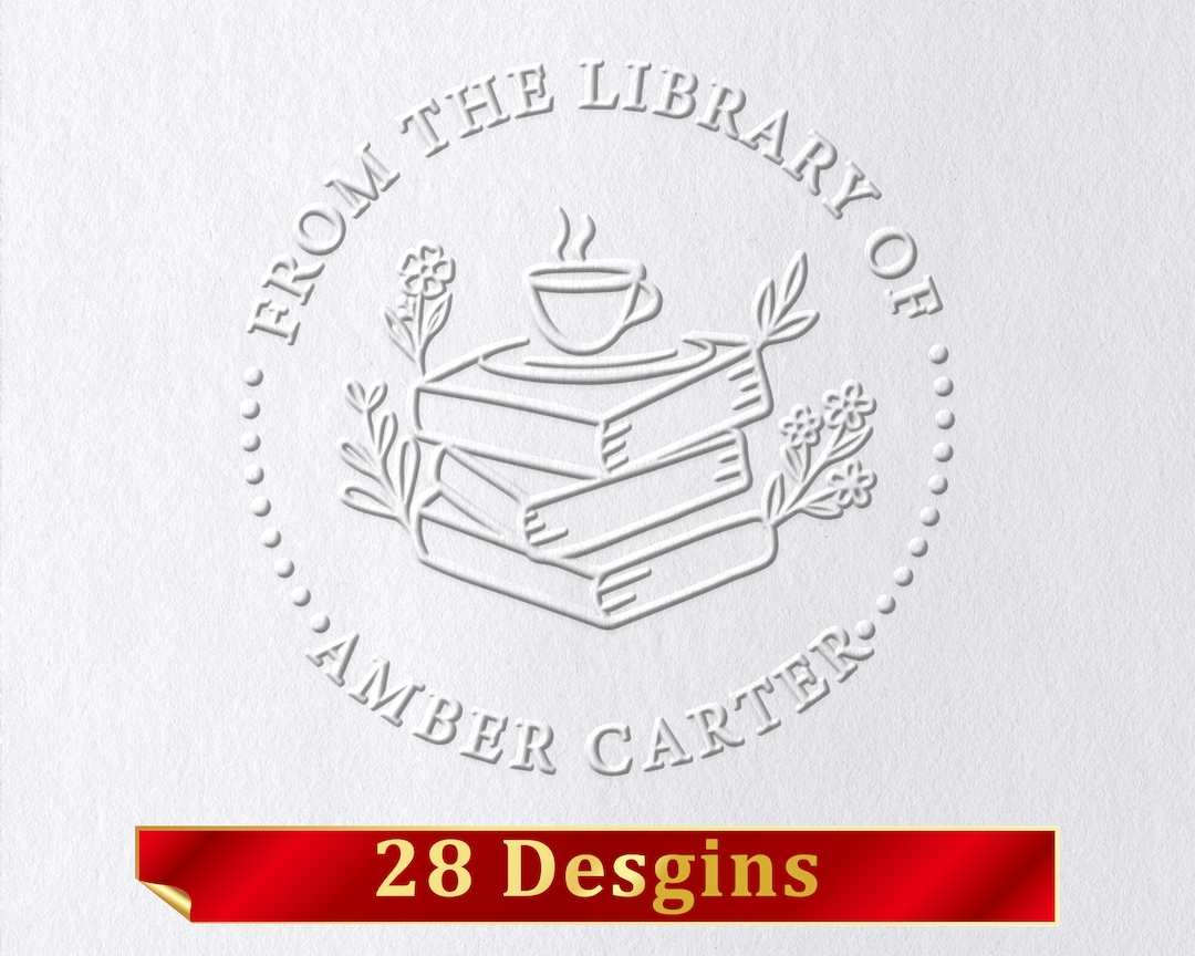 Custom Book Embosser/from the Library of Book Embosser/library Embosser ...