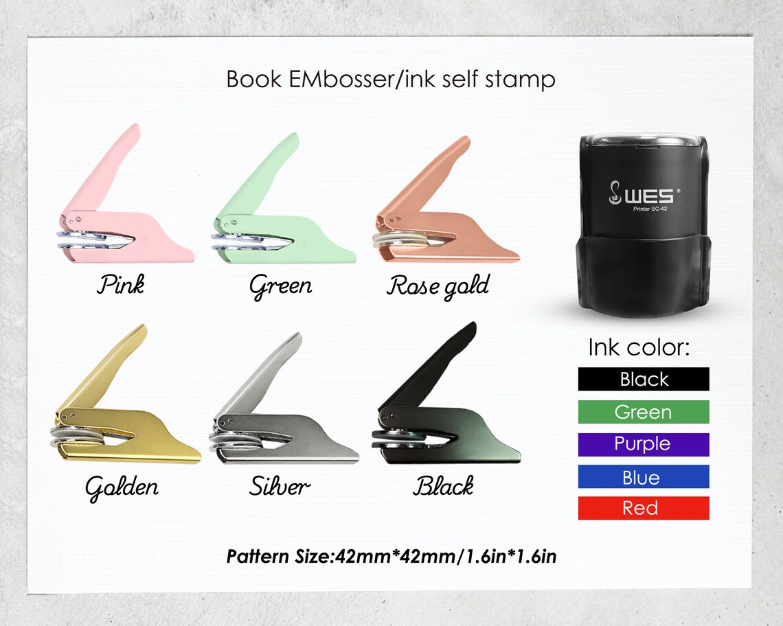 Personalized Book Embosser/custom Book Embosser/from the Library of ...