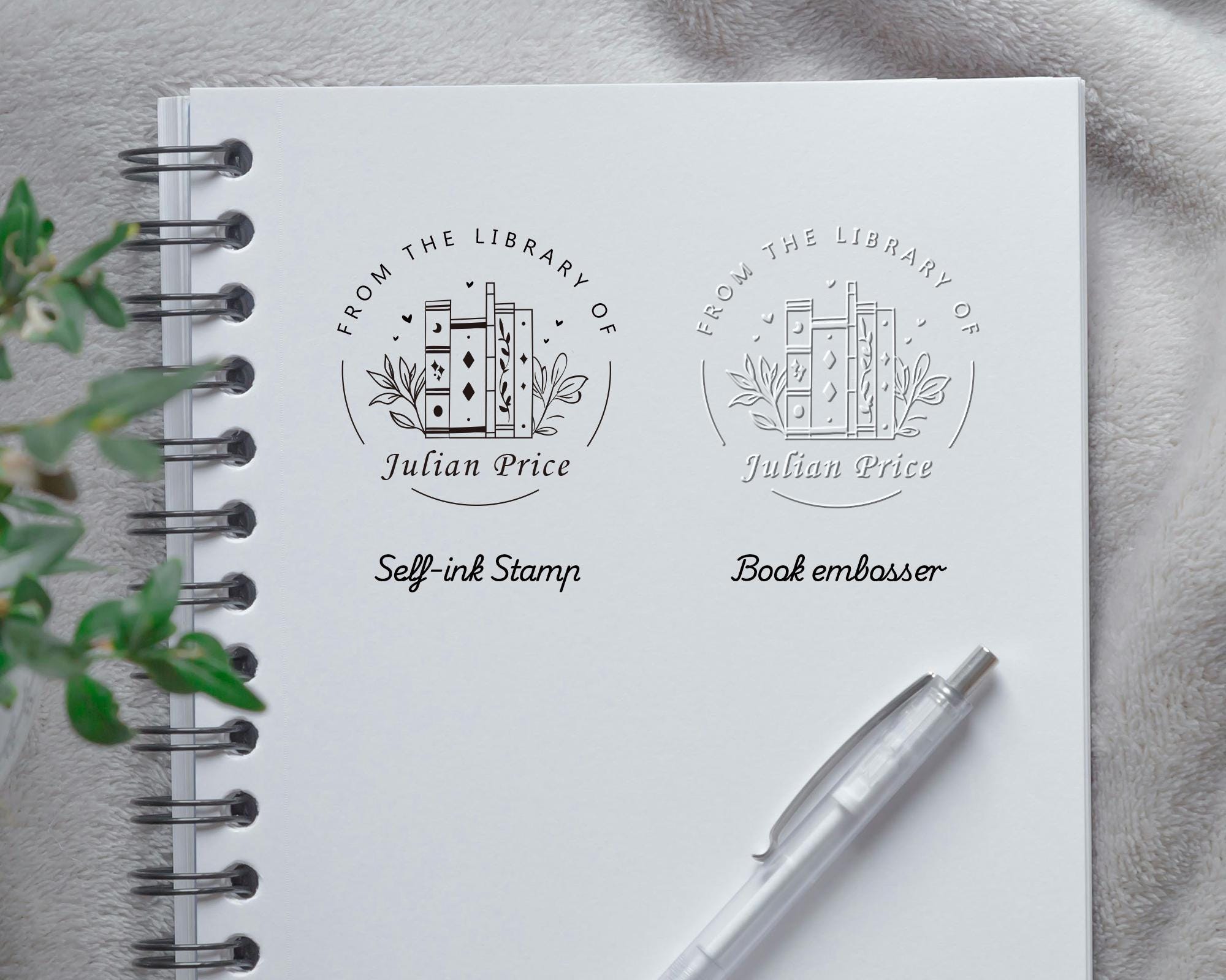 Personalized Book Embosser/custom Book Embosser/from the Library of ...