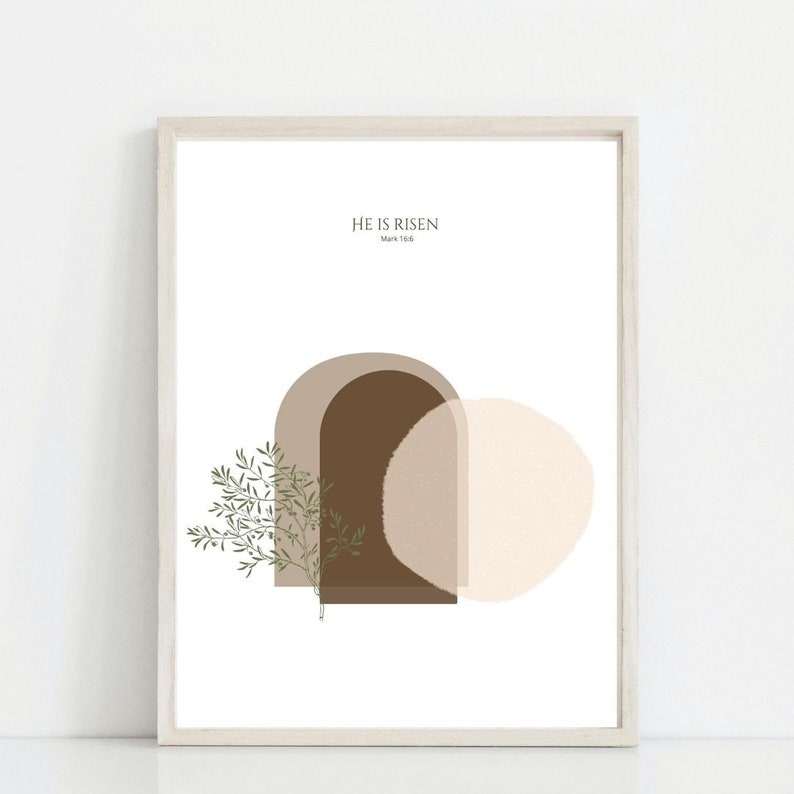 Easter Digital Print | He is Risen | Art - Etsy