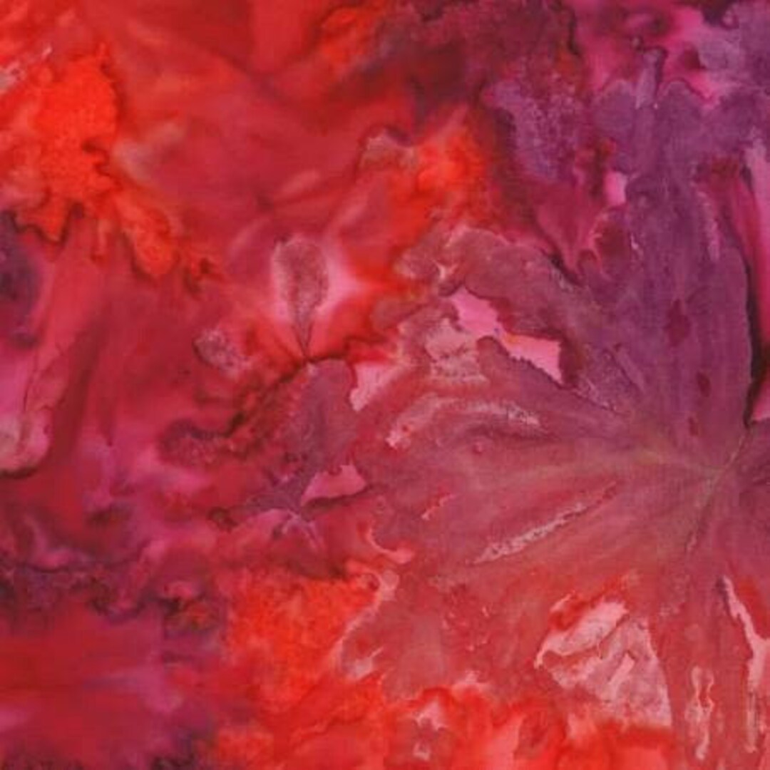 Red Batik, Oasis Fabric Collection - Etsy