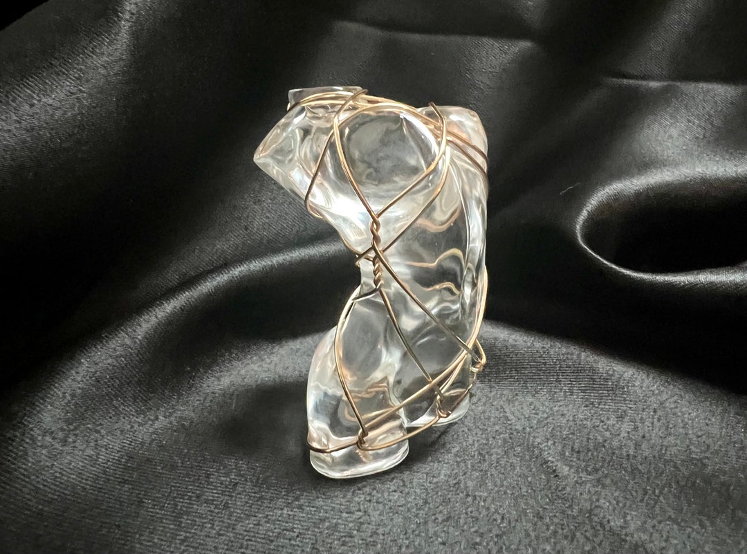 Crystal Clear Resin Wire Wrap Statue - Etsy